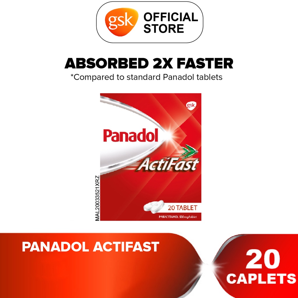 Panadol Actifast for Fast Pain Relief (20's) | Shopee Malaysia