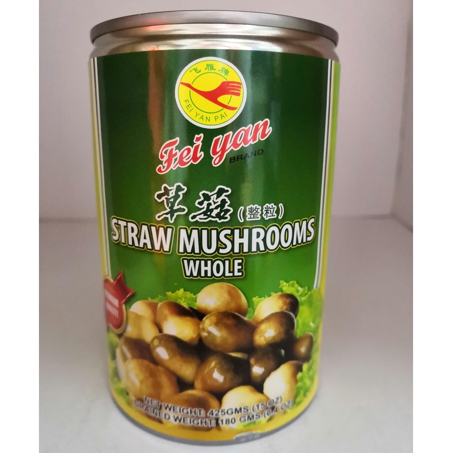 FEI YAN BRAND STRAW MUSHROOMS (WHOLE)/ 草菇 (整粒) 425G | Shopee Malaysia