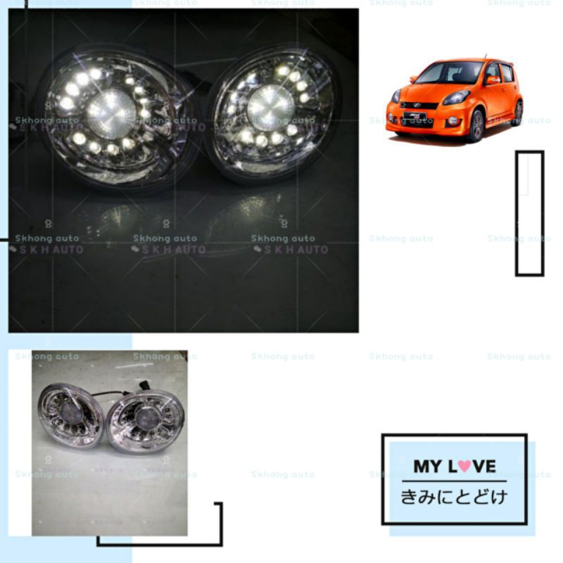 perodua myvi se 2 /myvi 2008-2010 fog lamp /hilux vigo kun sport ligth ...