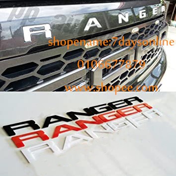 Ford Ranger Grille Top Logo Letter Grills RANGER 3D Emblem | Shopee ...