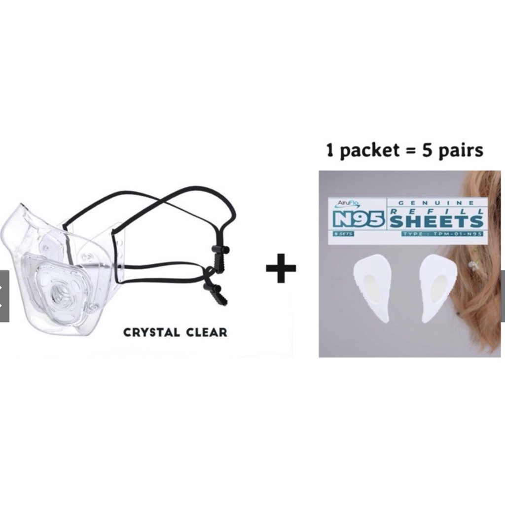 HOT PRODUCT IN MARKET - N95 Transparent & Reusable AiruFlo Face Mask ...