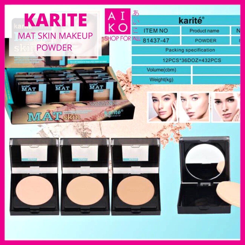 (AIKO) KARITE MAT SKIN MAKEUP POWDER 8G | Shopee Malaysia