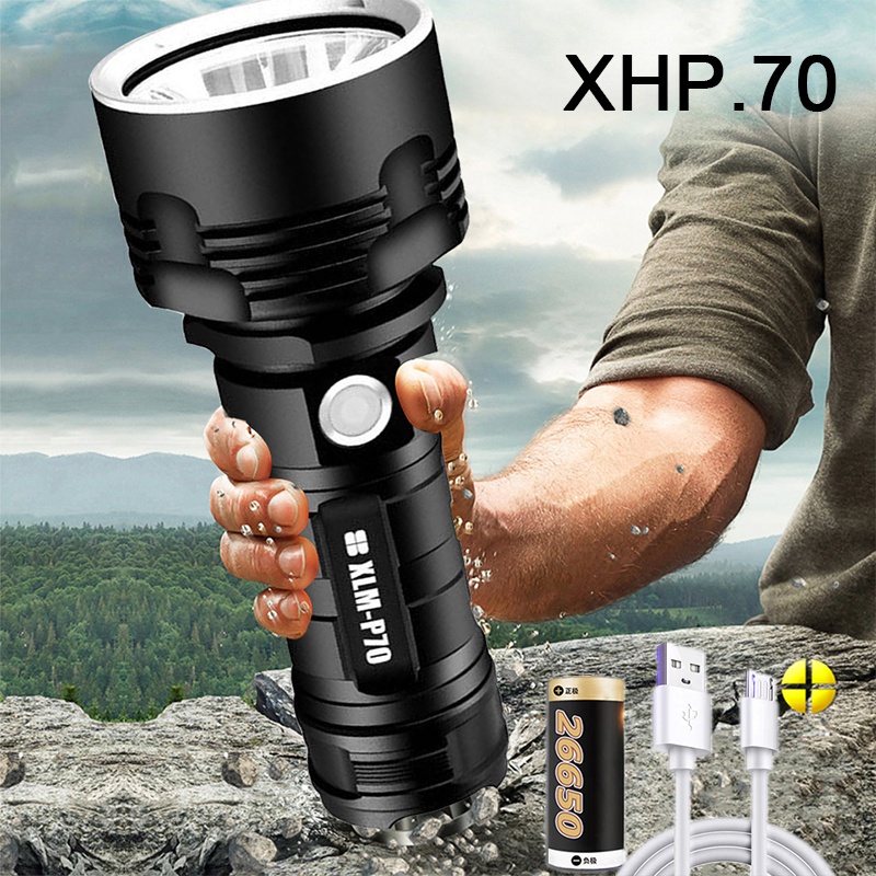 P70 Led Edc Aluminum Miniature 10000 Lumen Electric Camping Flash ...