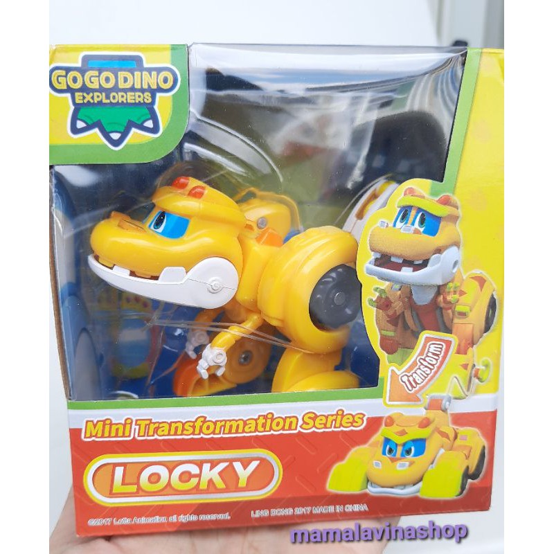 Gogo Dino Mini Locky Original - Gogo Dino Robot Toy | Shopee Malaysia