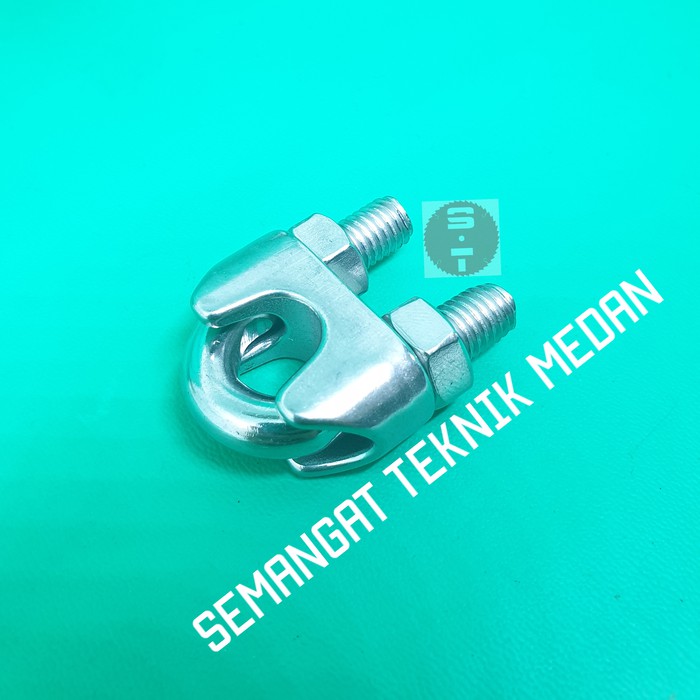 M10 CABLE BINDING CLAMP SLING WIRE ROPE CLAMP STAINLESS STEEL M10 10mm ...