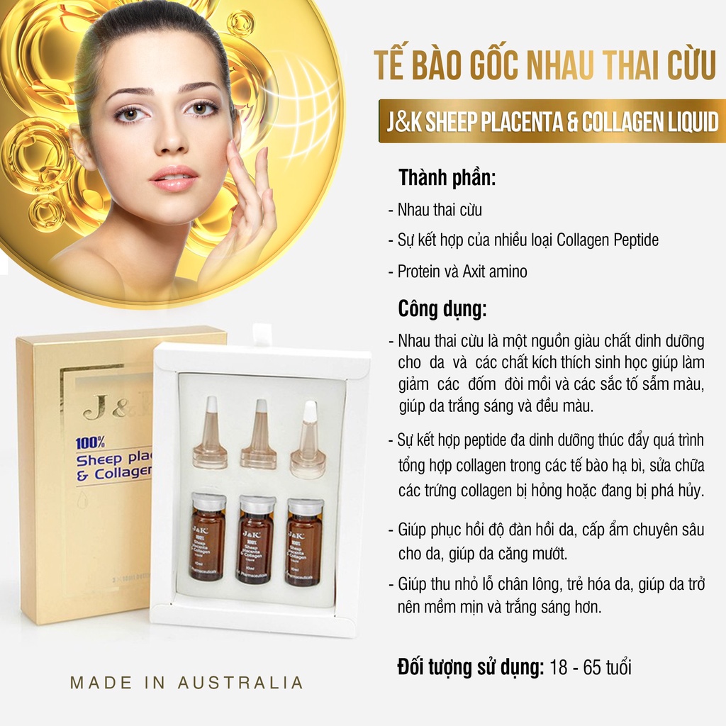 Placenta Sheep Placenta Stem Cell Essence & Collagen J & K - Australia ...