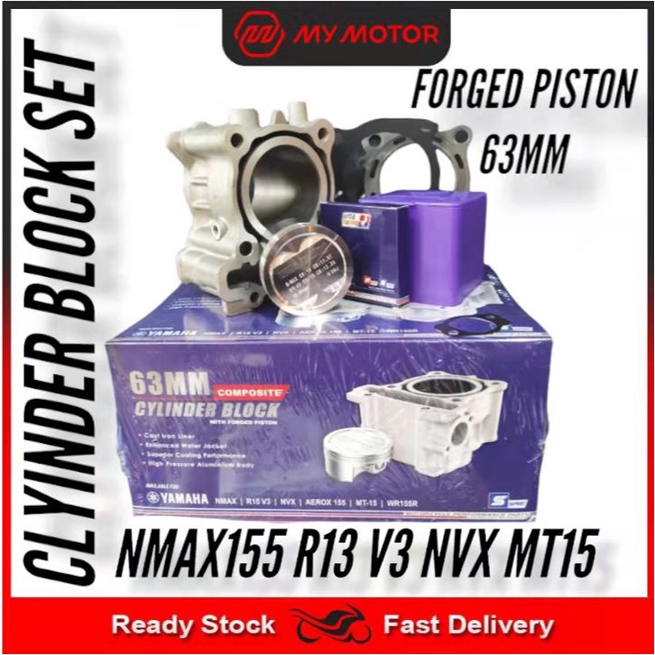 2022 UMA RACING YAMAHA Y16ZR Y16 NVX NMAX R15 V3 63MM 63 FORGED PISTON ...