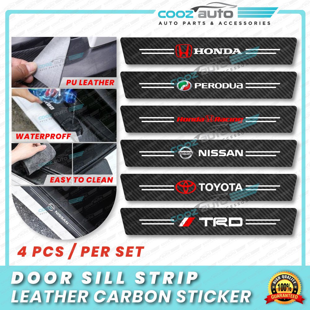 Perodua Myvi Bezza Proton Saga Toyota Universal Car Door Sill Sticker ...