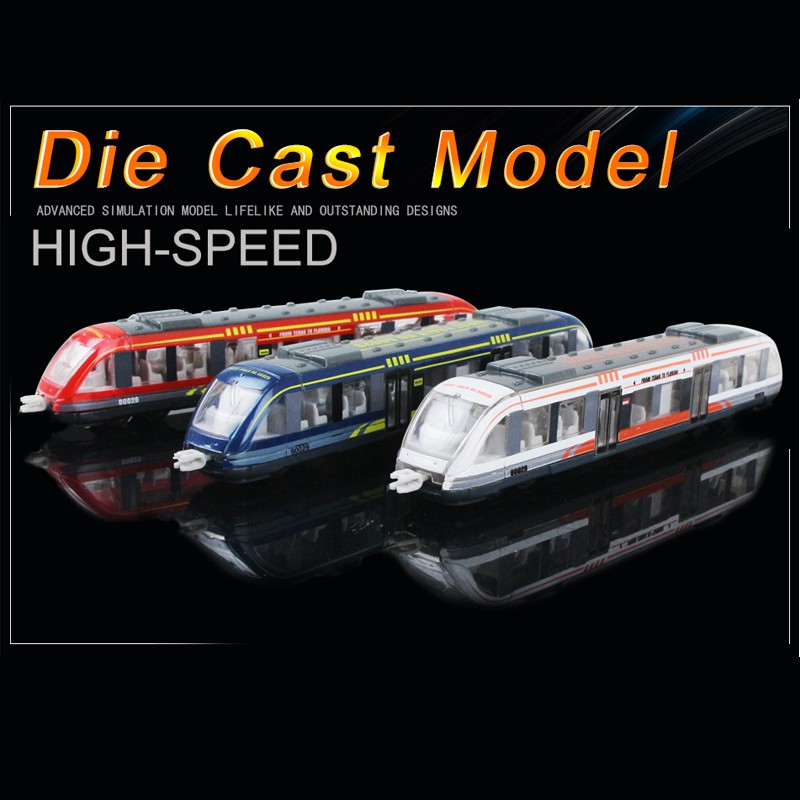 High-speed Rail Model Die-Cast Alloy Car Toy Mini Car Subway Train Toys ...