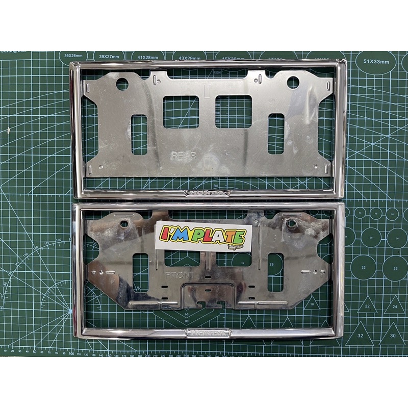 FRAME PLATE HONDA CHROME/FRAME KROM HONDA/FRAME HONDA ACCESS/FRAME JDM ...