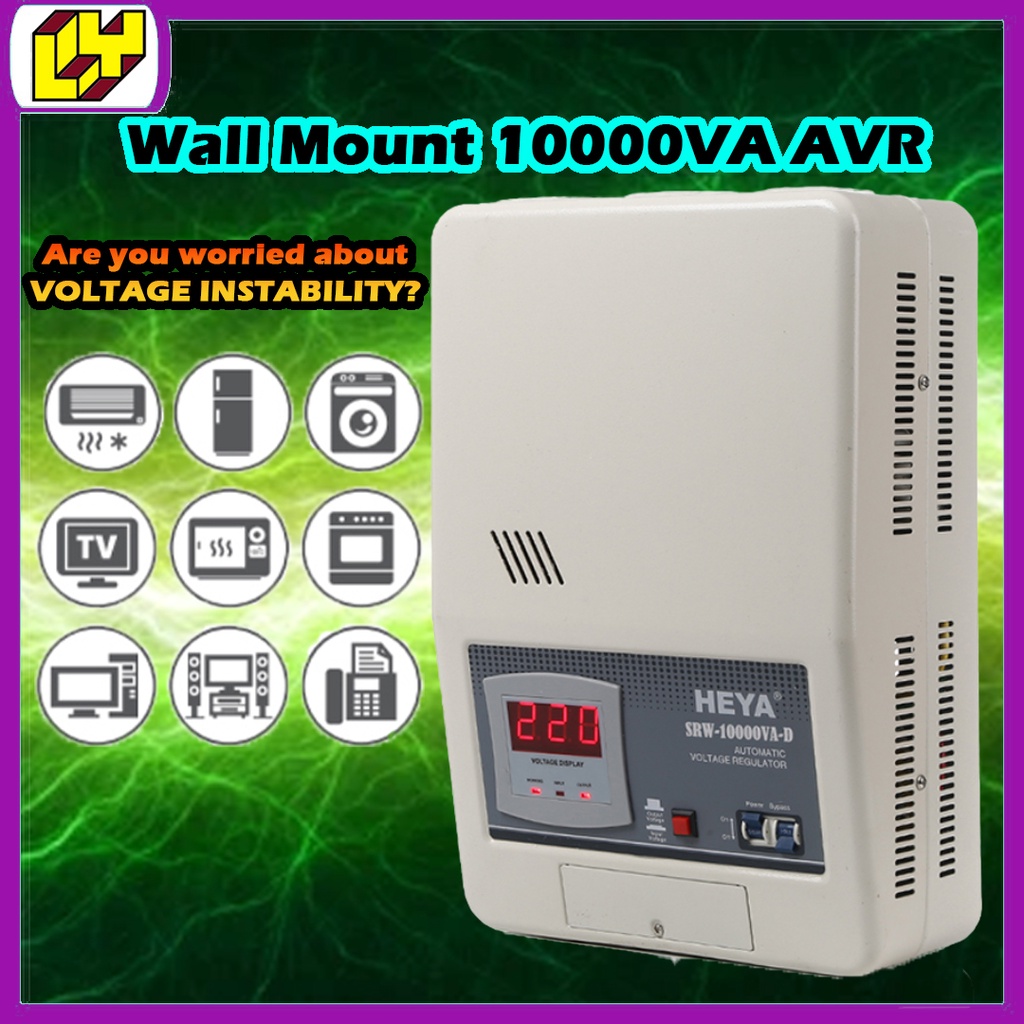 Wall Mounted 10KVA AVR 8000W Automatic Voltage Regulator Stabilizers ...