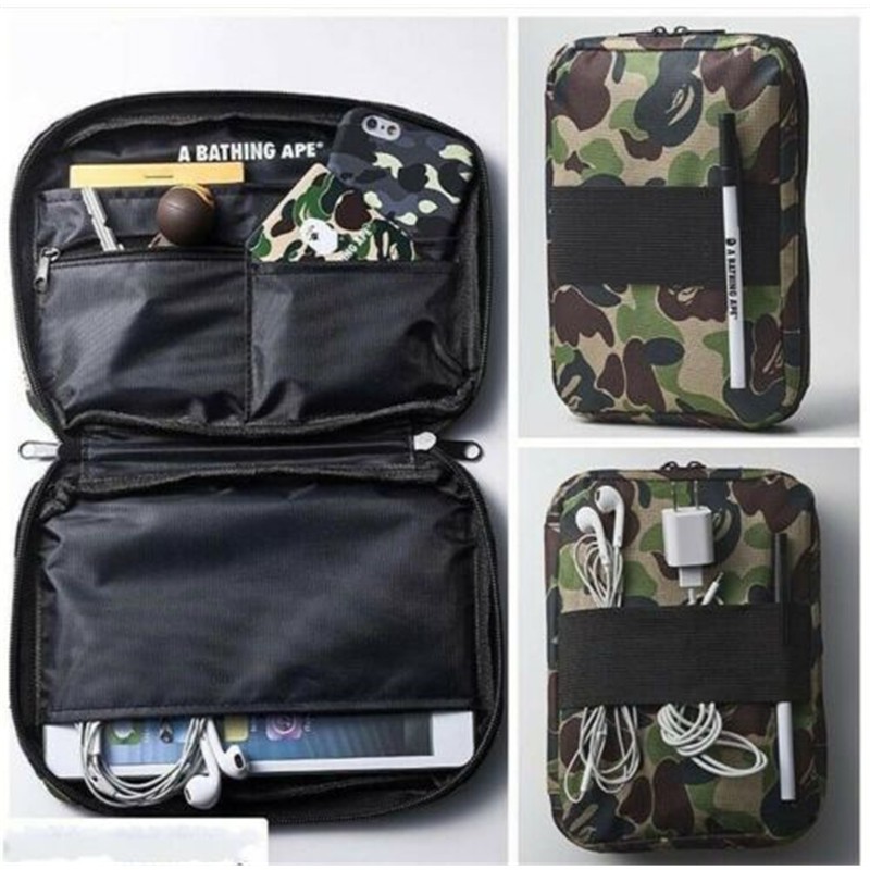 A Bathing Ape BAPE Camo Wallet Tablet Passport Case Bag From Japan ...