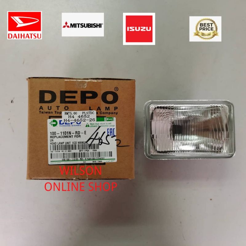Depo Taiwan Head Lamp/Lampu Depan Daihatsu/Isuzu NPR,Isuzu NHR/Mitsubishi Canter FE639,FB511 ...