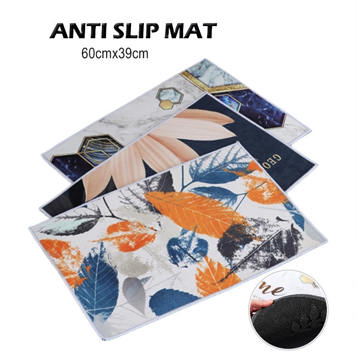 Floor Mat Absorbent Non-slip Mat Home Door Quick-drying Foot Pad Toilet ...