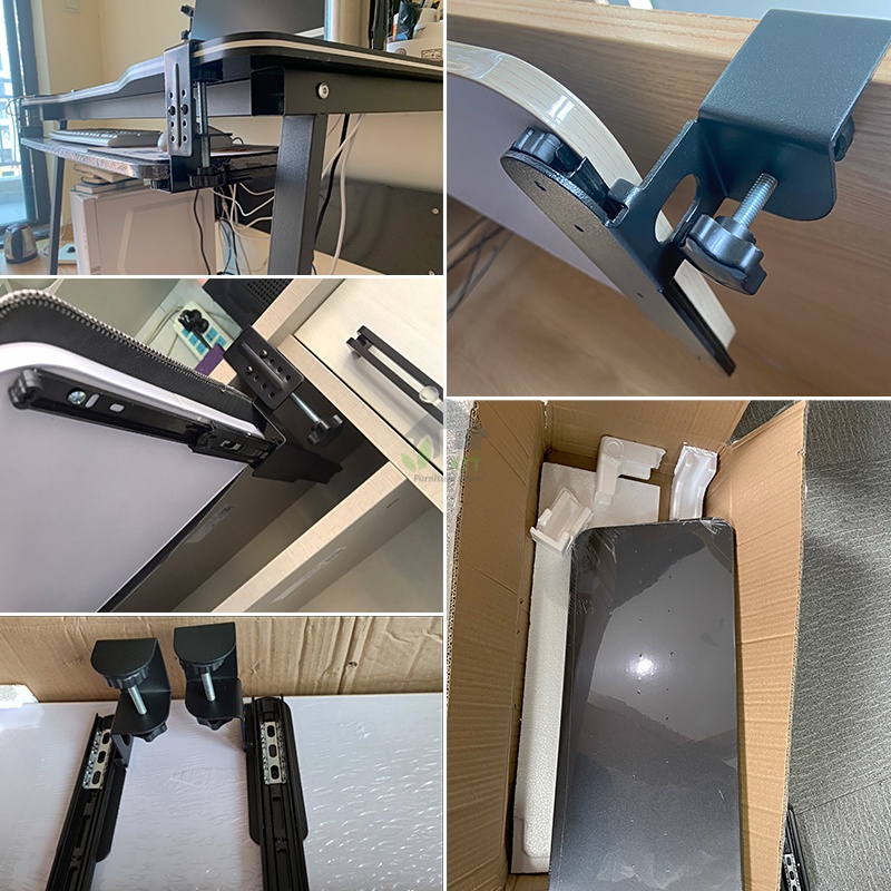 Keyboard Bracket Punch-Free Sliding Rail Keyboard Rack Installation ...