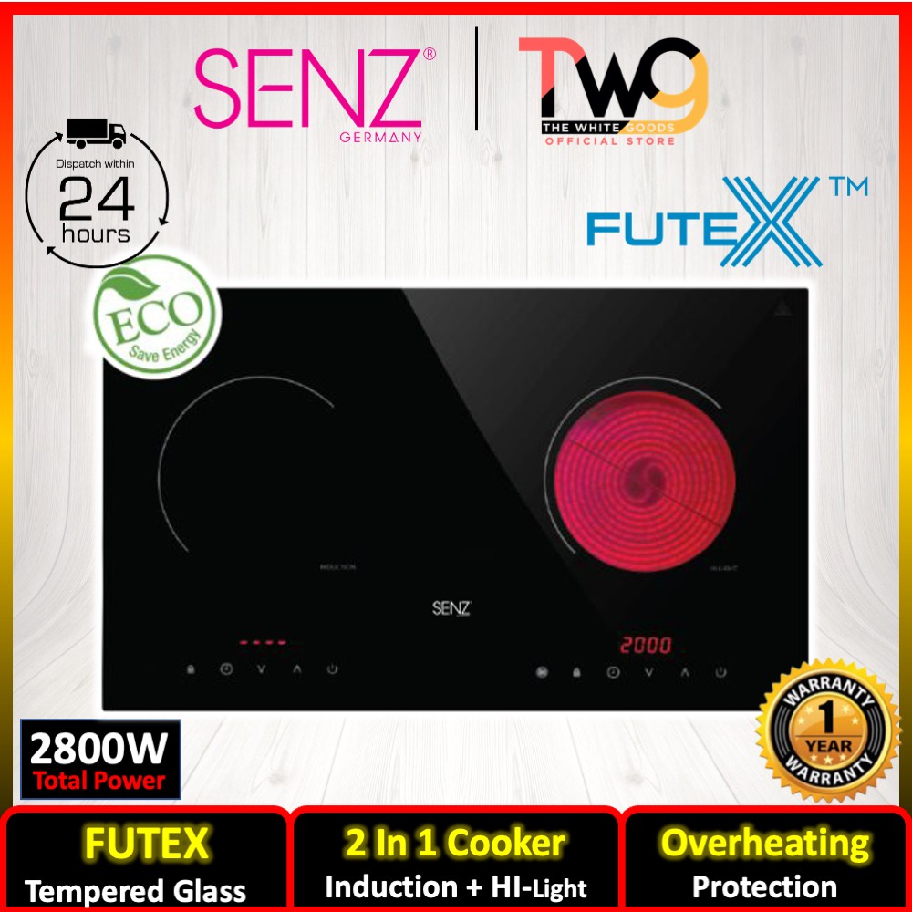 [FREE SHIP] SENZ 2 in 1 Built-In Induction Smart Touch Cooker Electric ...