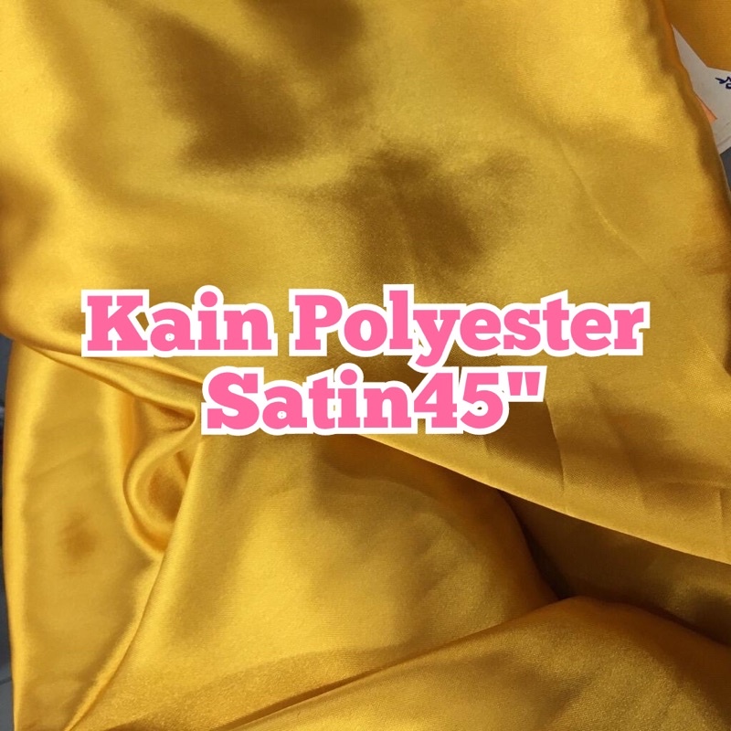 45'' Kain Polyester Satin Royal Fabric Buatan Malaysia (Width 45 ...