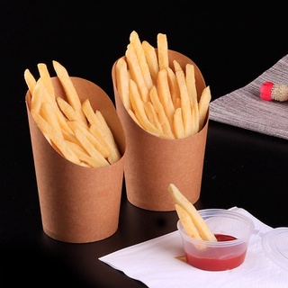 (25pcs) Paper Brown Chips Cup / French Fries Cup / Chip Cup / Snacks ...