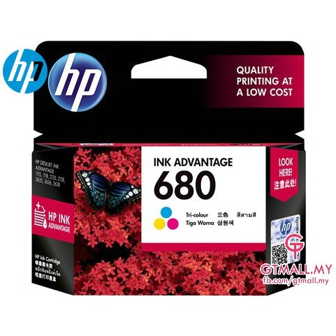💥Clearance💥 HP 680 Tri-color 100% Original Ink Advantage Cartridge ...
