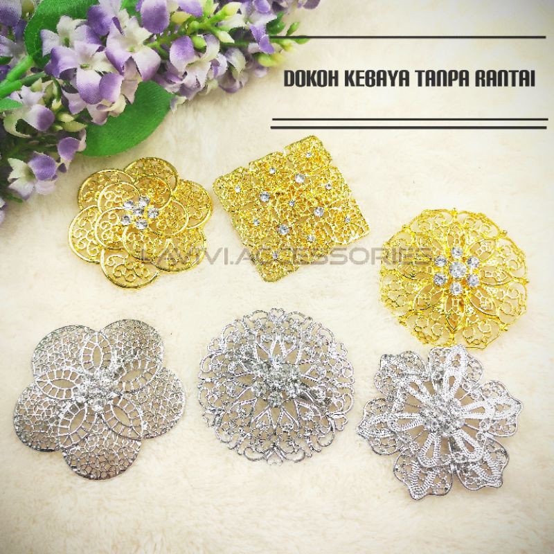 Kerongsang Brooch Tradisional Dokoh Kebaya Muslimah (Tanpa Rantai) DKD ...