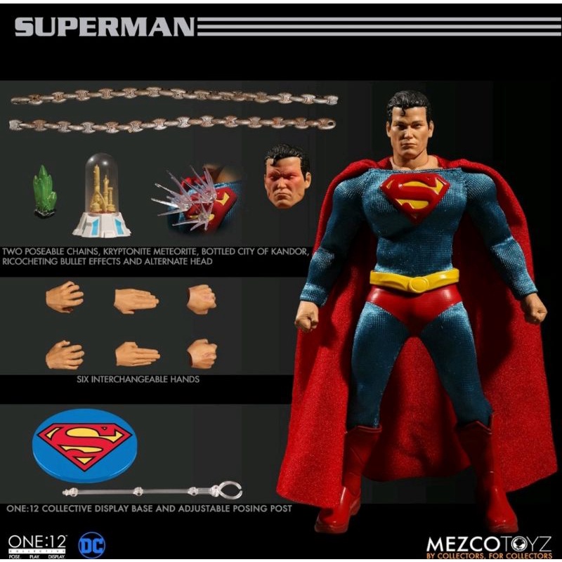 Mezco ONE: 12 Superman (Genuine License Product From Mezco) | Shopee ...