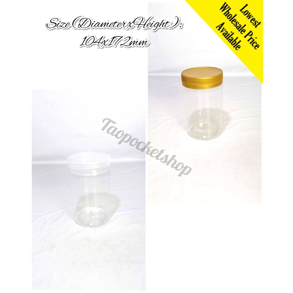 Balang Plastik/ Thick PET Container Food Grade/ Balang Kuih/ Bekas ...