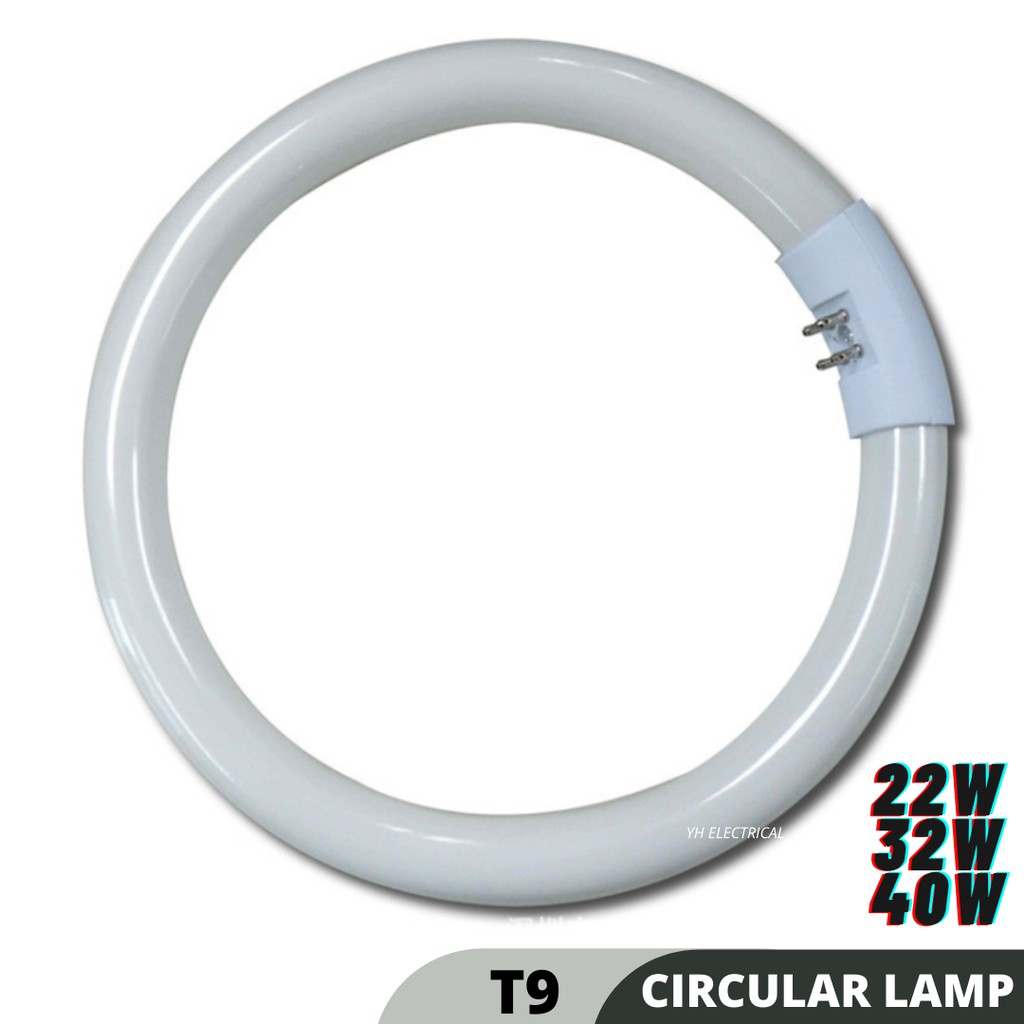 [22w 32w 40w] T9 Circular Fluorescents Tube Round Ring Light Daylight White / lampu bulat ...