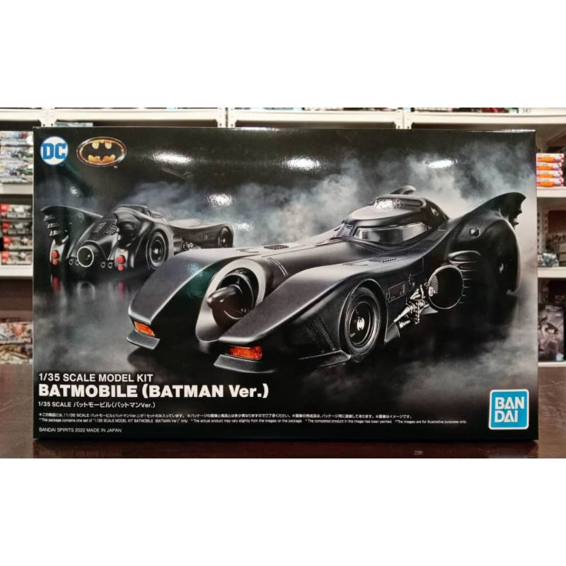 Original Bandai. 1/35 Scale Model Kit. Batmobile (Batman Ver.) | Shopee ...