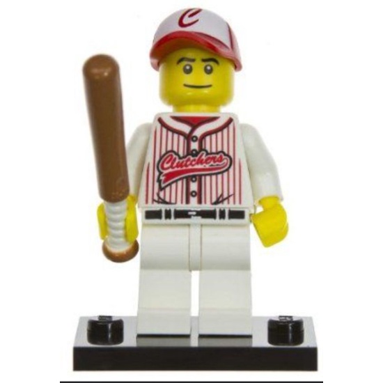 Lego Minifigure series 3 baseball player | Shopee Malaysia
