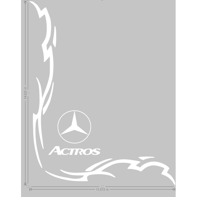 Mercedes ACTROS corner glass Decals / Stickers, STICKER LORRY ACTROS ...