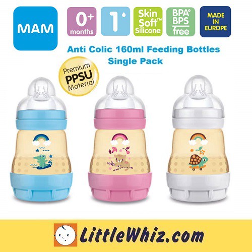 MAM: Easy Start Anti-Colic PPSU Feeding Bottle - 160ml | Shopee Malaysia