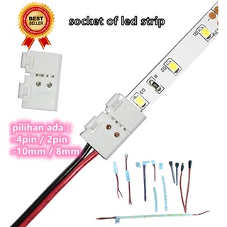 4wire / 2wire Led Wire Strip Light Connector 8MM 10MM 12V 2 Pin 2Core ...