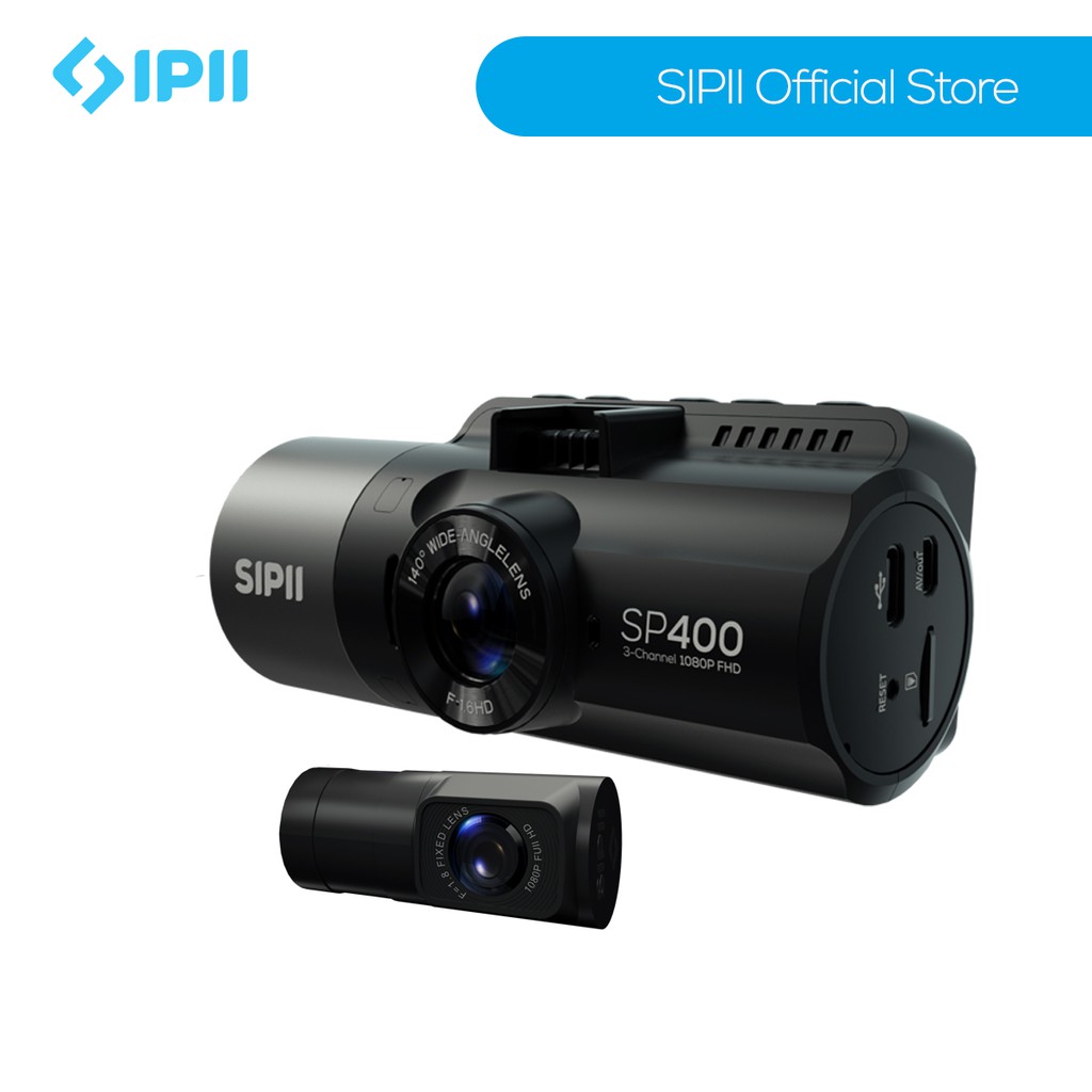 SIPII SP400 1st 3 Channel Dashcam Front Rear Inside in Malaysia ( 4K ...