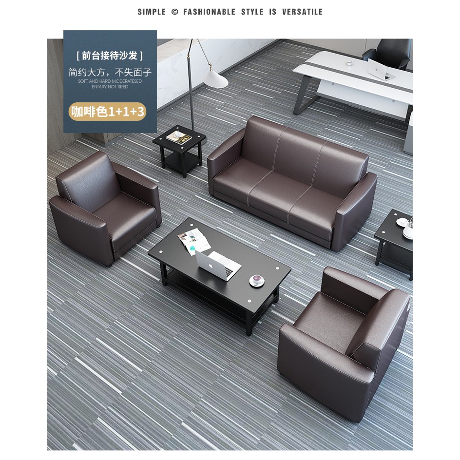 Classical PU Leather Sofa Set 1-2-3 Seater Set For Home Office Sofa ...