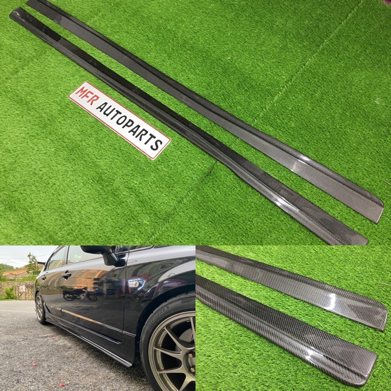 CARBON FIBER CHARGESPEED SIDE DIFFUSER HONDA CIVIC FD TYPE R | Shopee ...