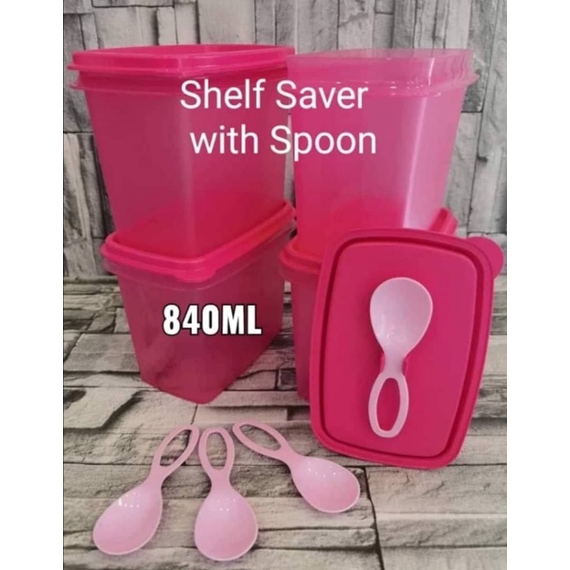 Shelf Saver with spoon Tupperware | Shopee Malaysia