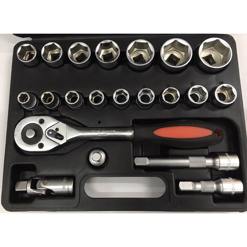 Wesser 21pcs 1/2” drive Box Socket Set | Shopee Malaysia