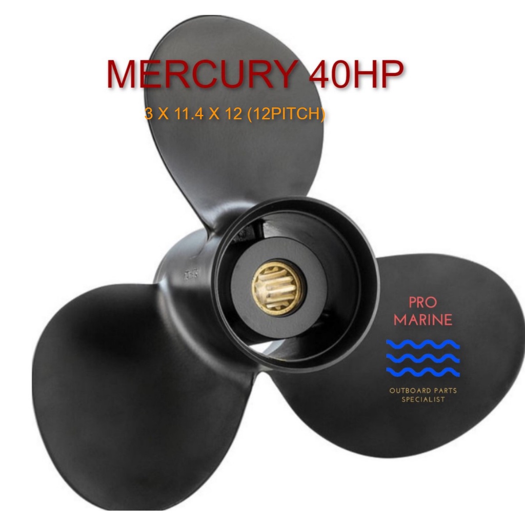 MERCURY 40HP PROPELLER (JAPANESE MODEL) (3 SIZES) | Shopee Malaysia
