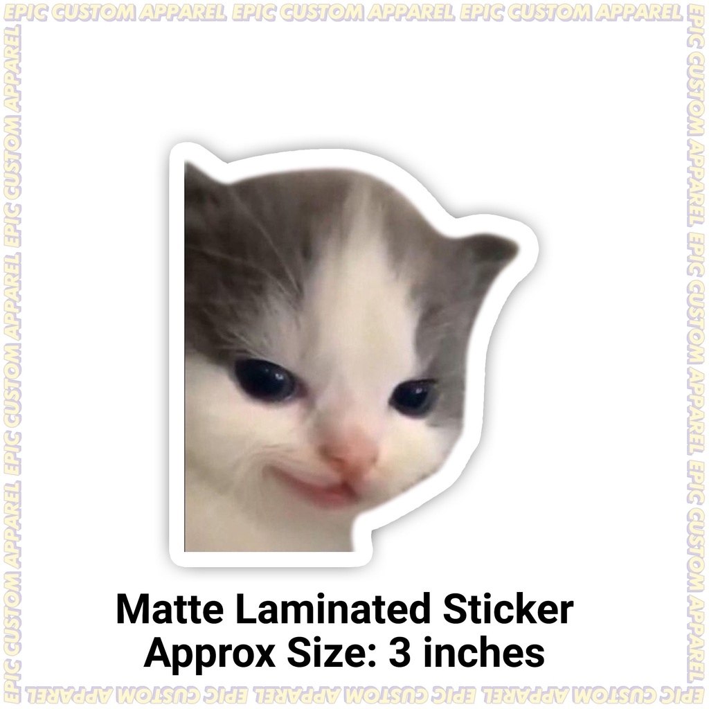 Cat Meme Stickers with Matte Surface | Shopee Malaysia