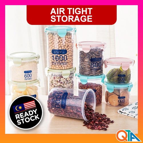 Air Tight Seal Storage Container Storage Box Air Tight Food Storage Air Tight Box Bekas Simpan ...