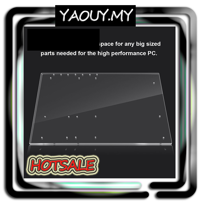 Open Frame Transparent Acrylic Overlock Computer Case DIY Base Stand ...