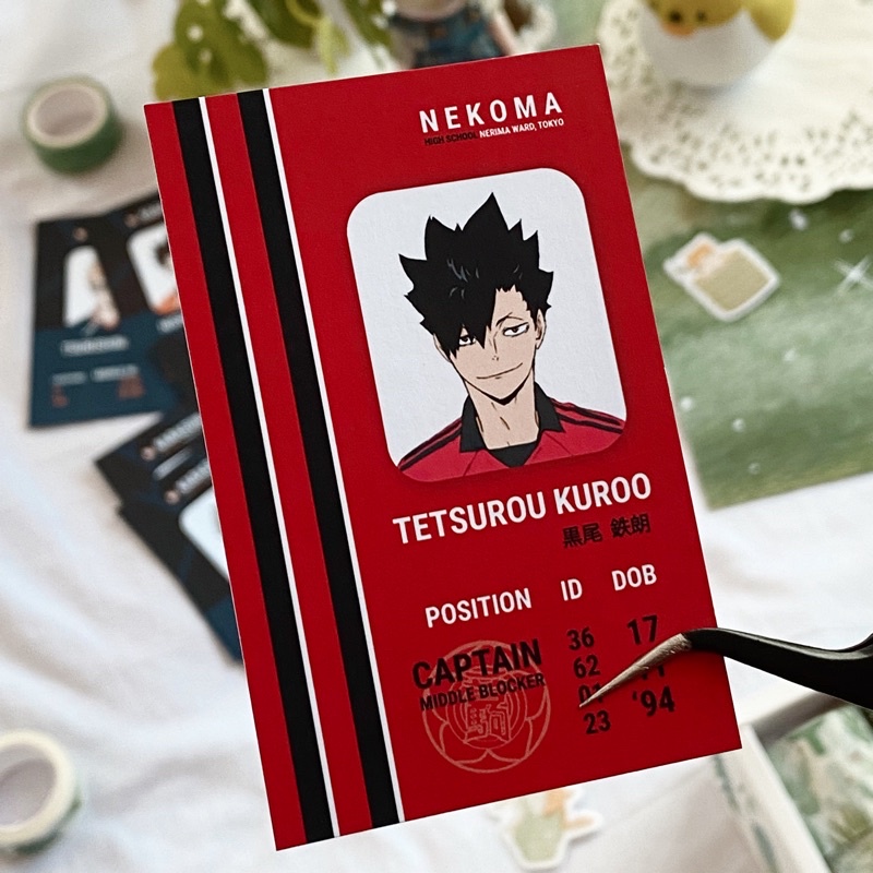 Haikyuu!! Student ID Cards [1] Artcard 260gsm | Shopee Malaysia