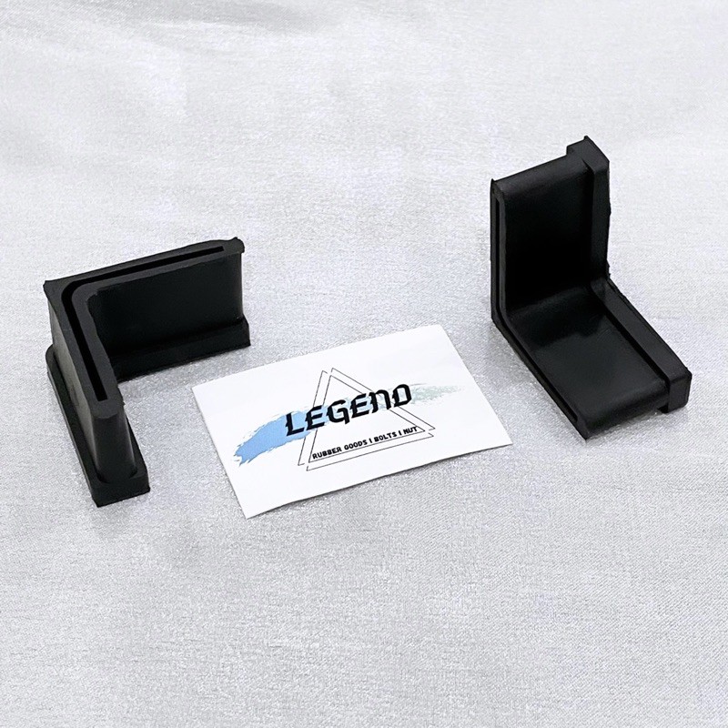 LEGEND Slotted Angle Bar Rubber Cover Base Floor Protector Cap Iron ...