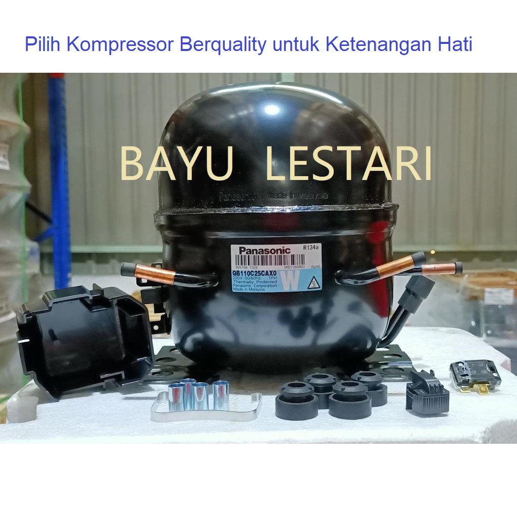 QB110 ~ QB110C25CAX0 (1/3hp / 273W) ORIGINAL PANASONIC REFRIGERATOR ...