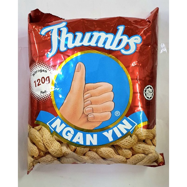 120g Kacang Cap Tangan 大手标花生 Ngan Yin Thumb Peanut Kulit | Shopee Malaysia