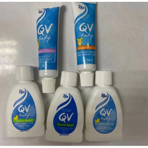 EGO QV Travel Pack( nappy cream or moisturising cream or baby gentle ...