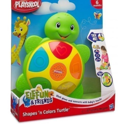 Playskool Elefun & Friends Shapes 'n Colors Turtle Toy (Used) | Shopee ...