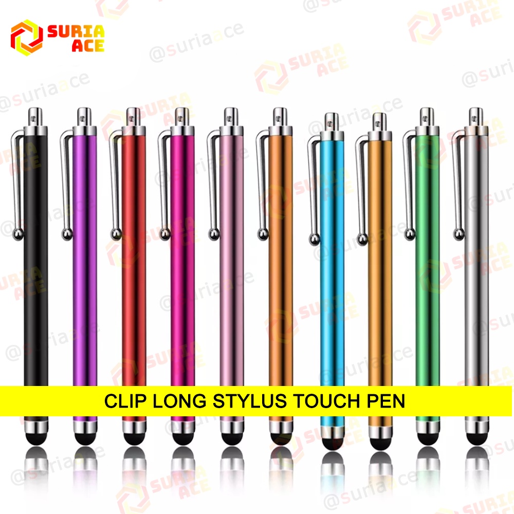 [B7F1] Clip Long Stylus Touch Pen Student Online Class For Mobile Phone ...