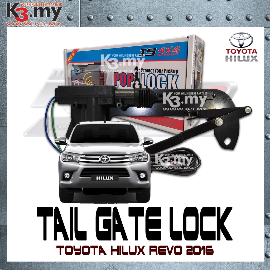 Toyota Hilux Revo Pod & Lock Power Tail Gate Security Centre Lock ...