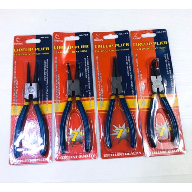 RHINO USA Sharp Pliers Straight Nose 7 Inch Bent Ring Mouth Super Good ...